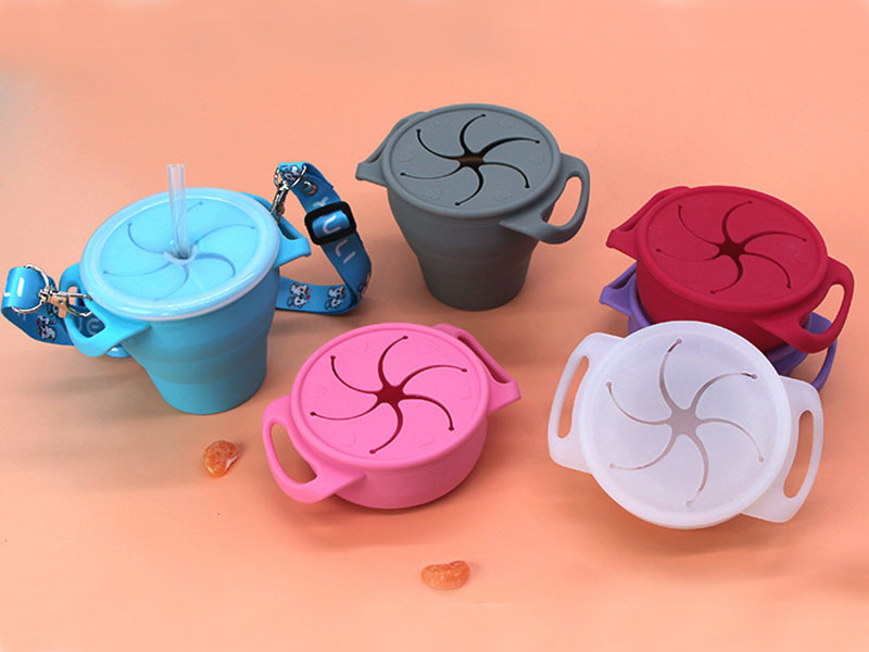 Foldable Silicone Snack Cup| Silicone Snack Cups For Babies And Kids ...